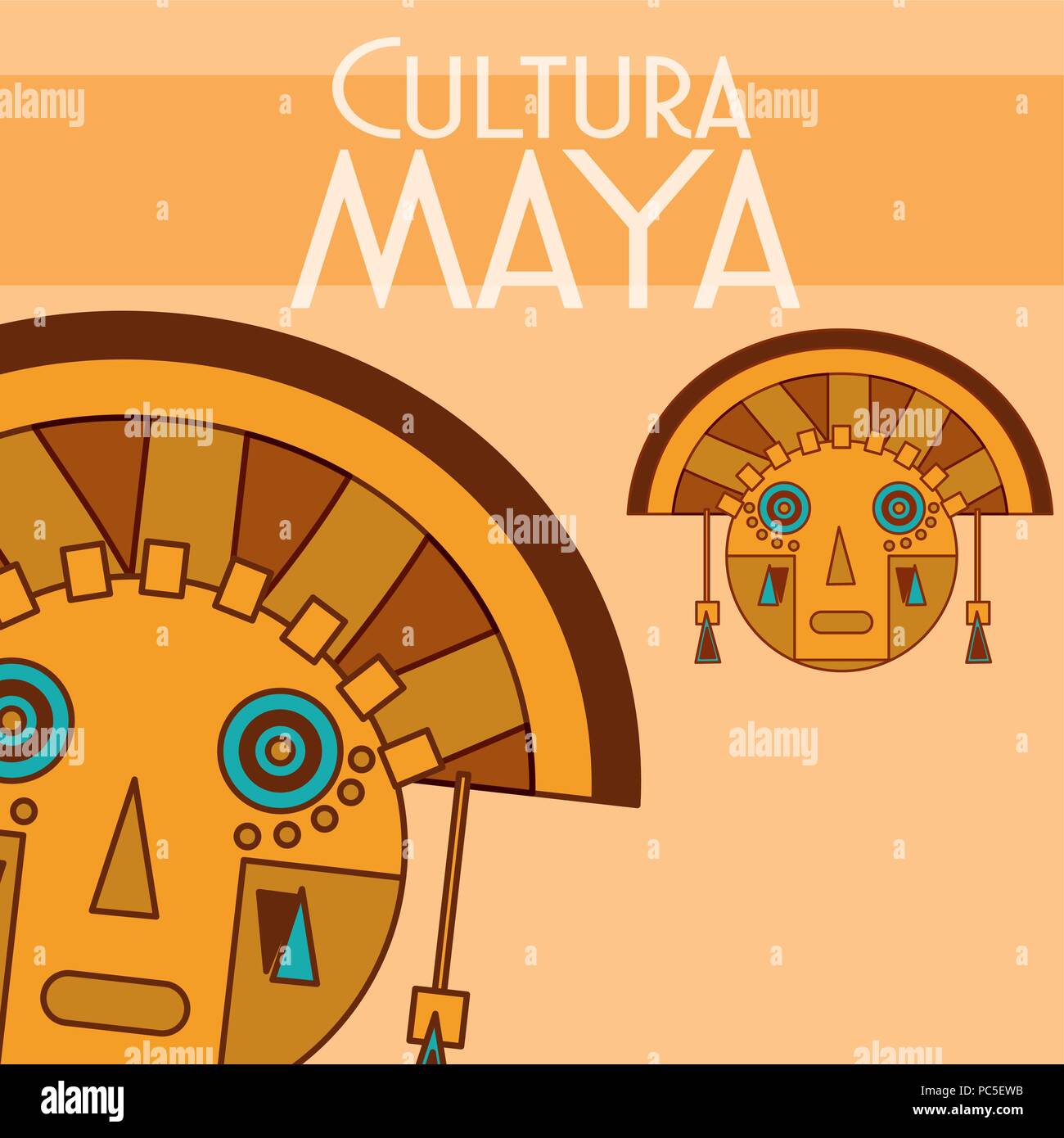 Cultura Maya postcard Stock Vector Image & Art - Alamy