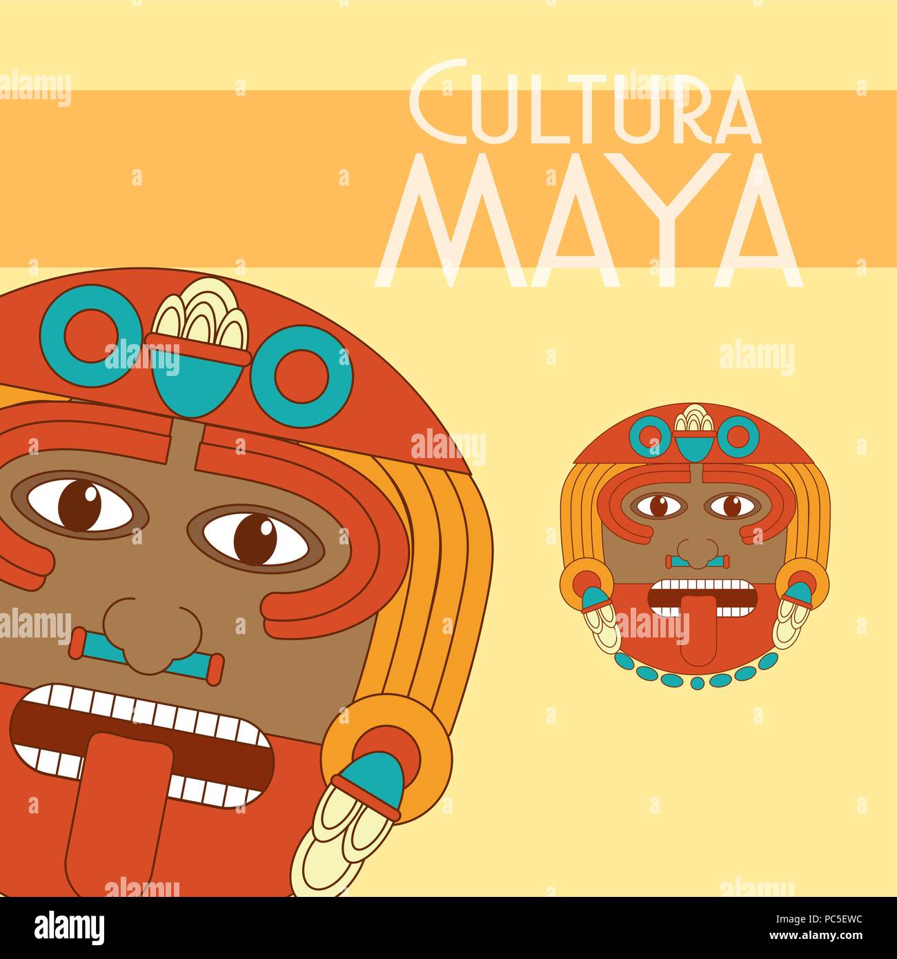 Cultura Maya postcard Stock Vector Image & Art - Alamy