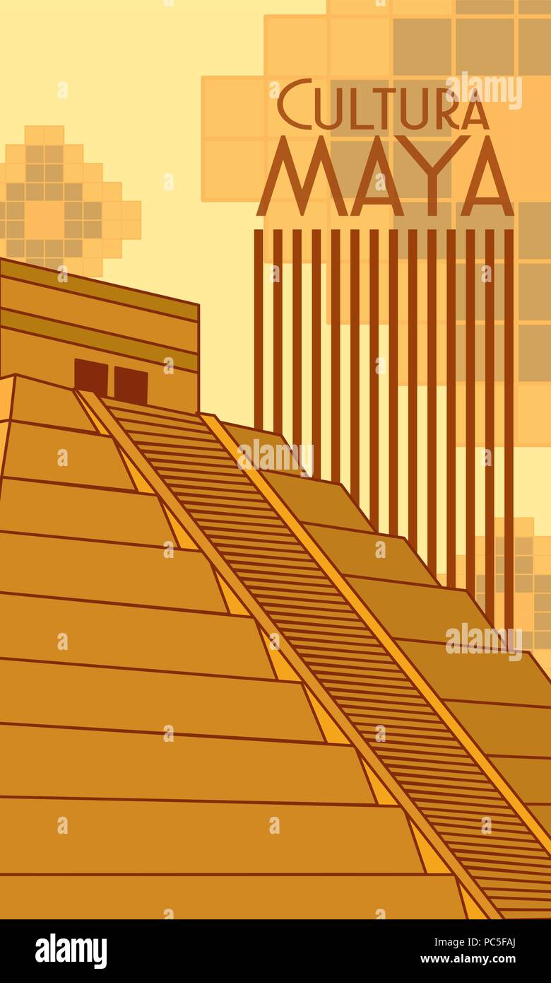 Cultura Maya postcard Stock Vector Image & Art - Alamy