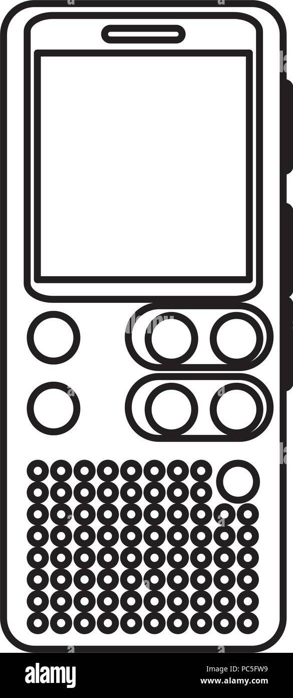 line digital voice recorder equipment technology Stock Vector Image ...