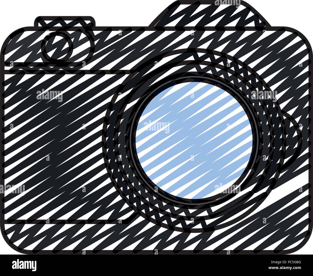 doodle digital camera electronic equipment technology Stock Vector ...