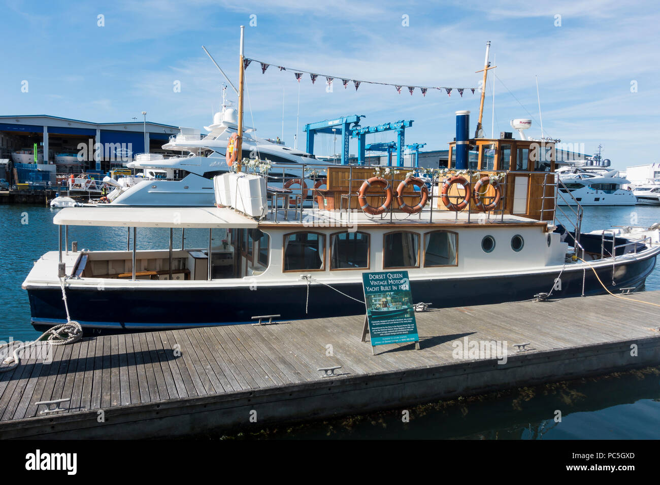 Poole quay motor boat hi-res stock photography and images - Alamy
