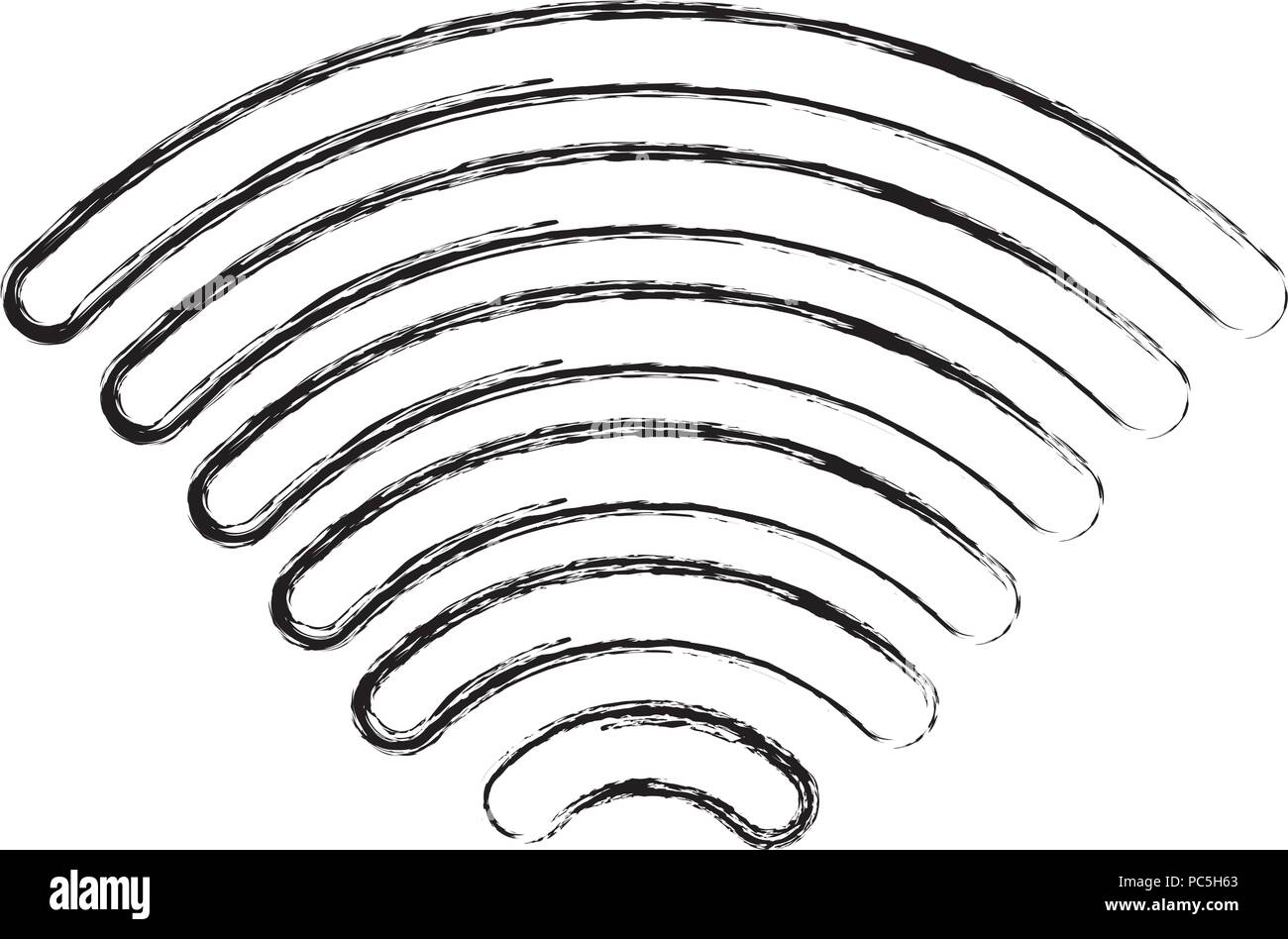 grunge digital wifi signal connection technology Stock Vector Image ...