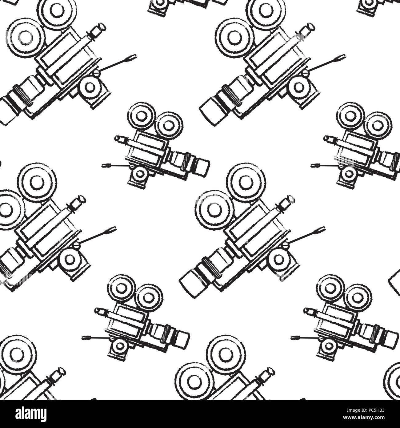 grunge video recorder equipment technology background Stock Vector ...