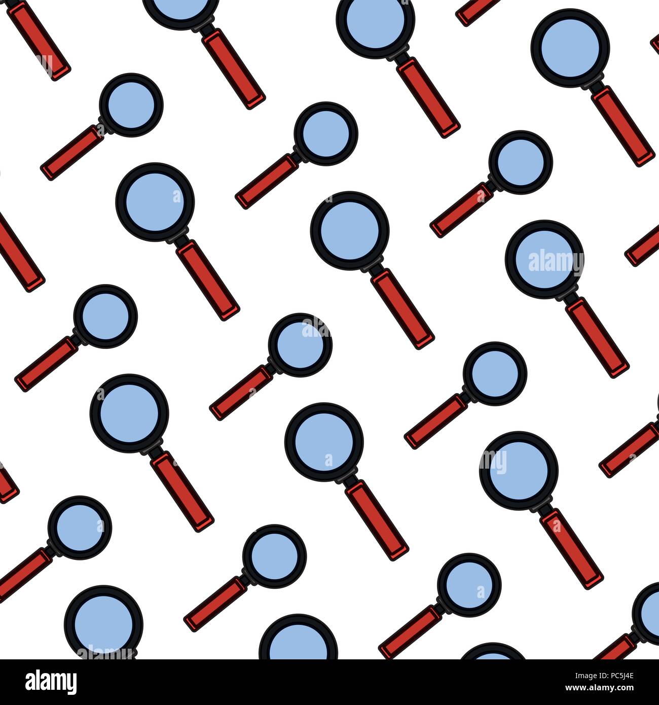 color magnifying glass optical equipment background Stock Vector Image ...