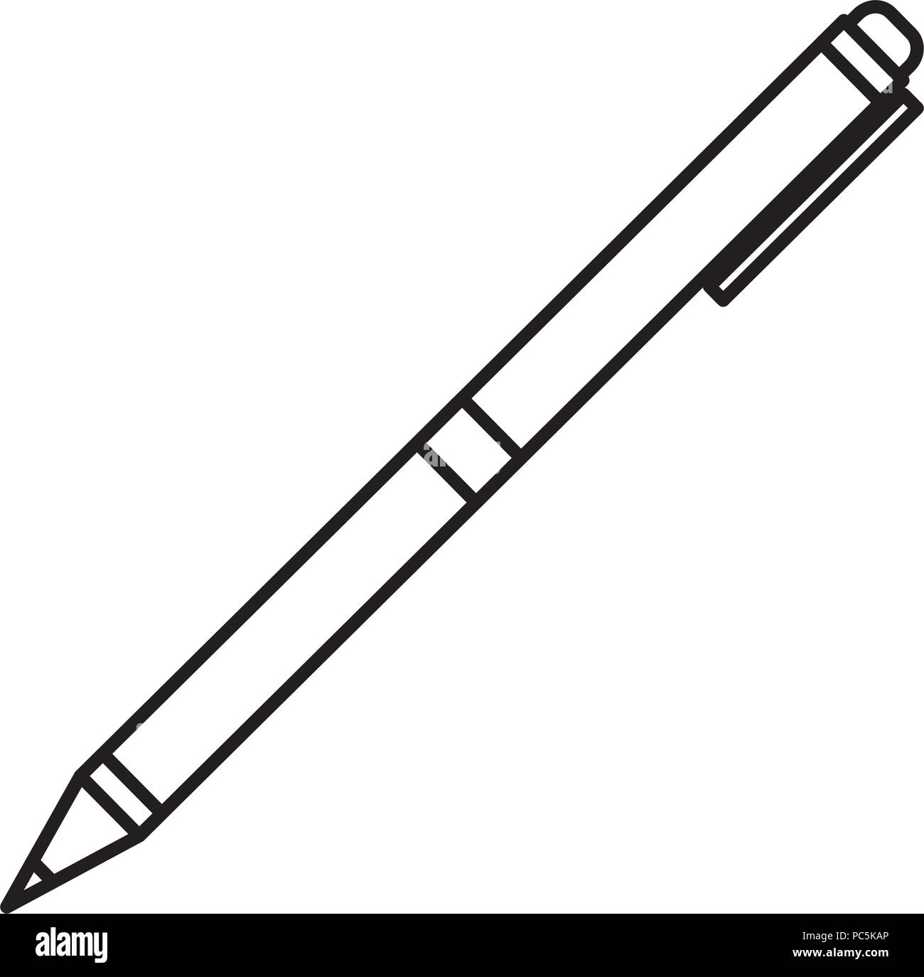 line metal pen style object to writing Stock Vector Image & Art - Alamy