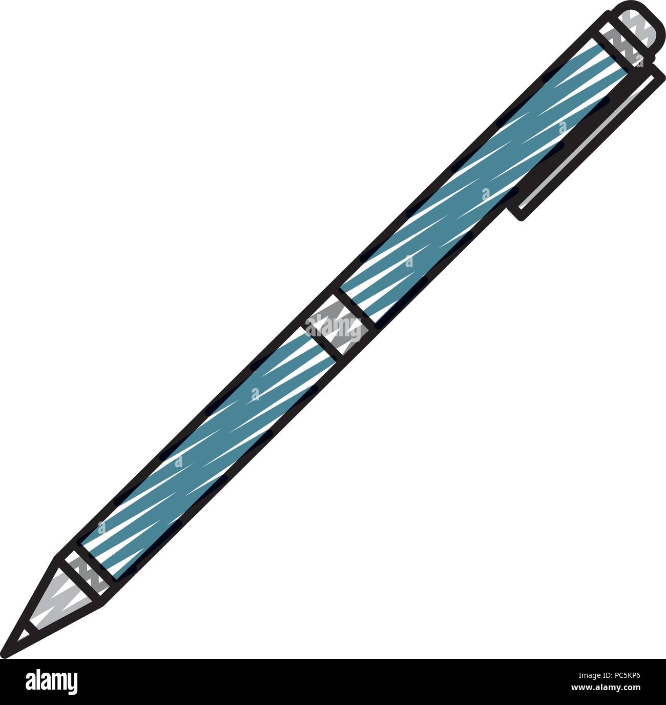 doodle metal pen style object to writing Stock Vector Image & Art - Alamy