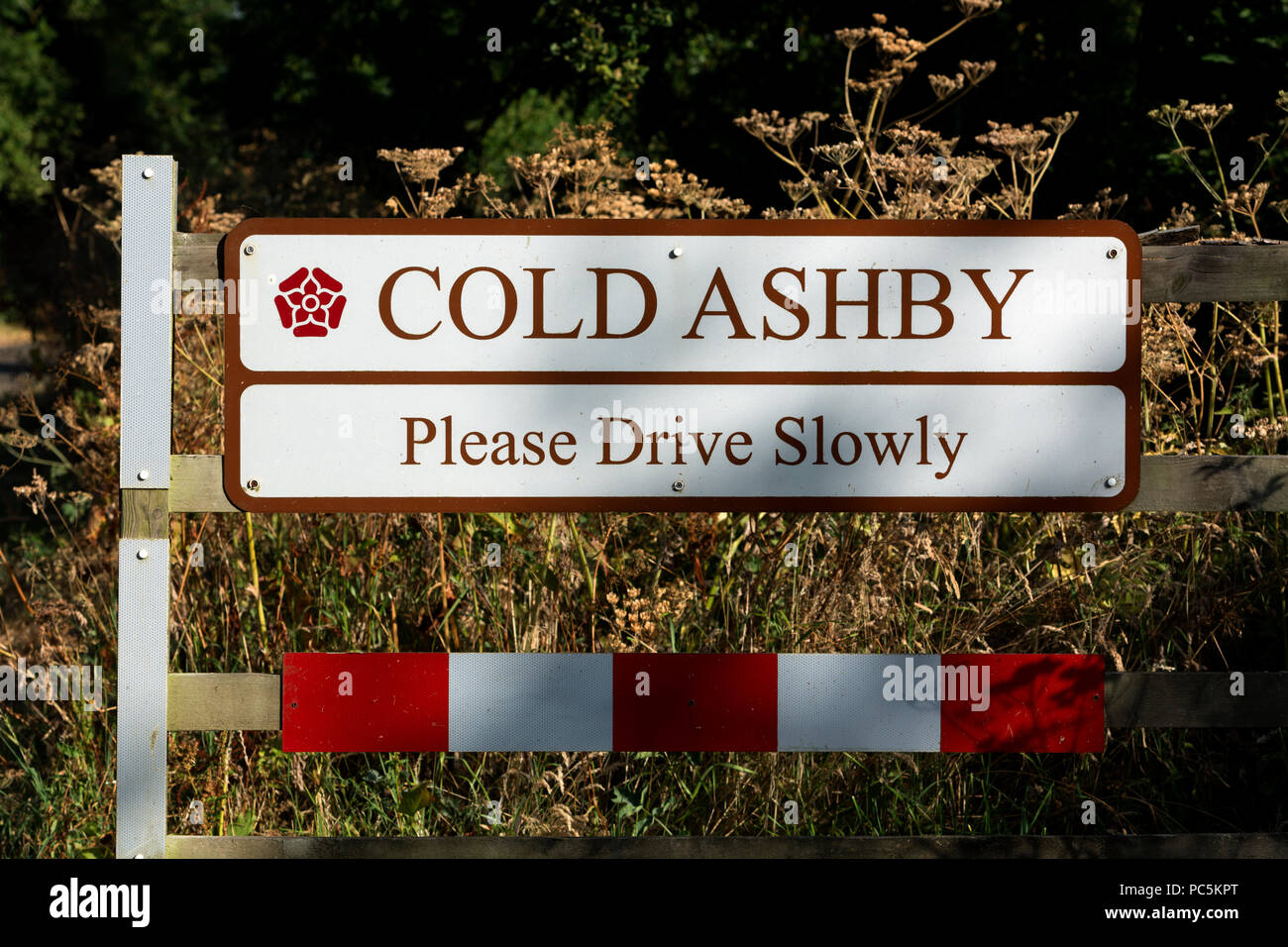 Cold Ashby village sign, Northamptonshire, England, UK Stock Photo - Alamy