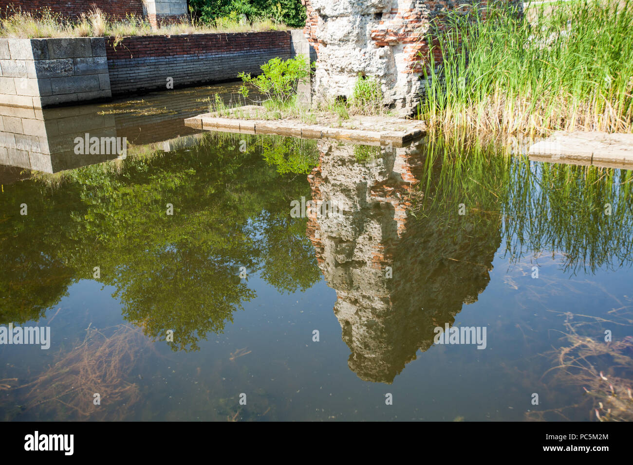 The Remains of old monumental bridge from Roman period during emperor ...