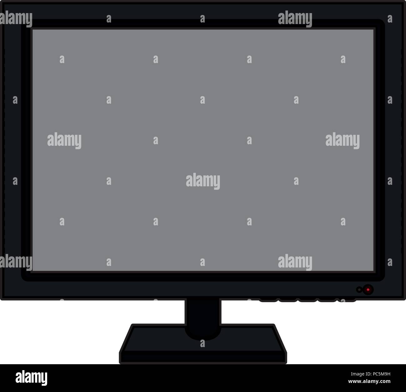 color electronic computer screen technology information Stock Vector ...