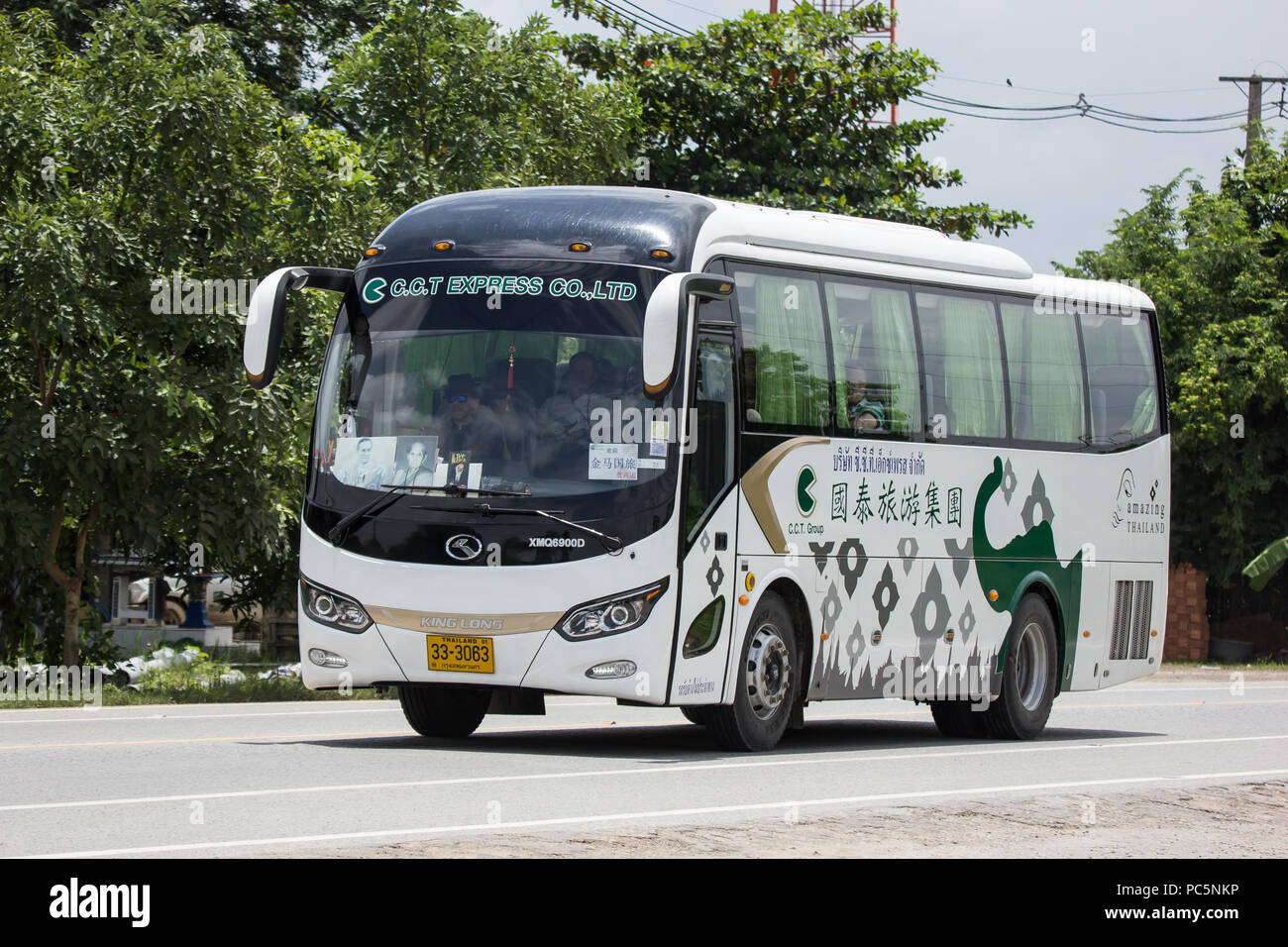 Chiangmai, Thailand - July 23 2018: Travel Bus of CCT Express Transport ...