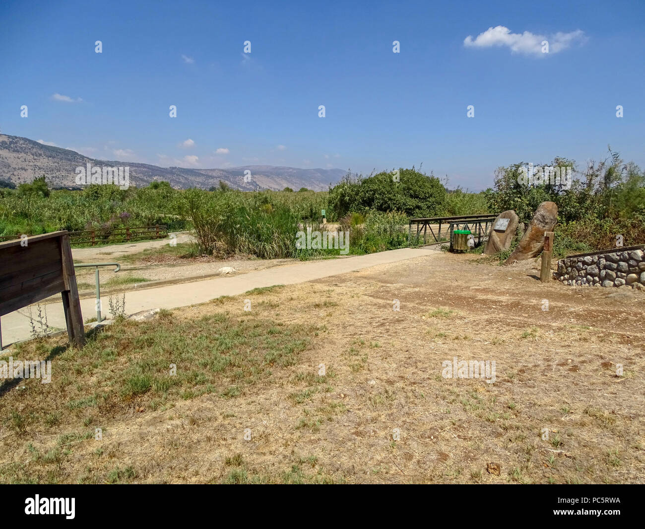 Israel, Hula Valley, Agmon lake landscape Stock Photo - Alamy