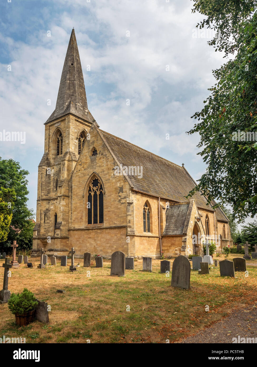 Parish church of St Matthew in the village of Naburn near York ...