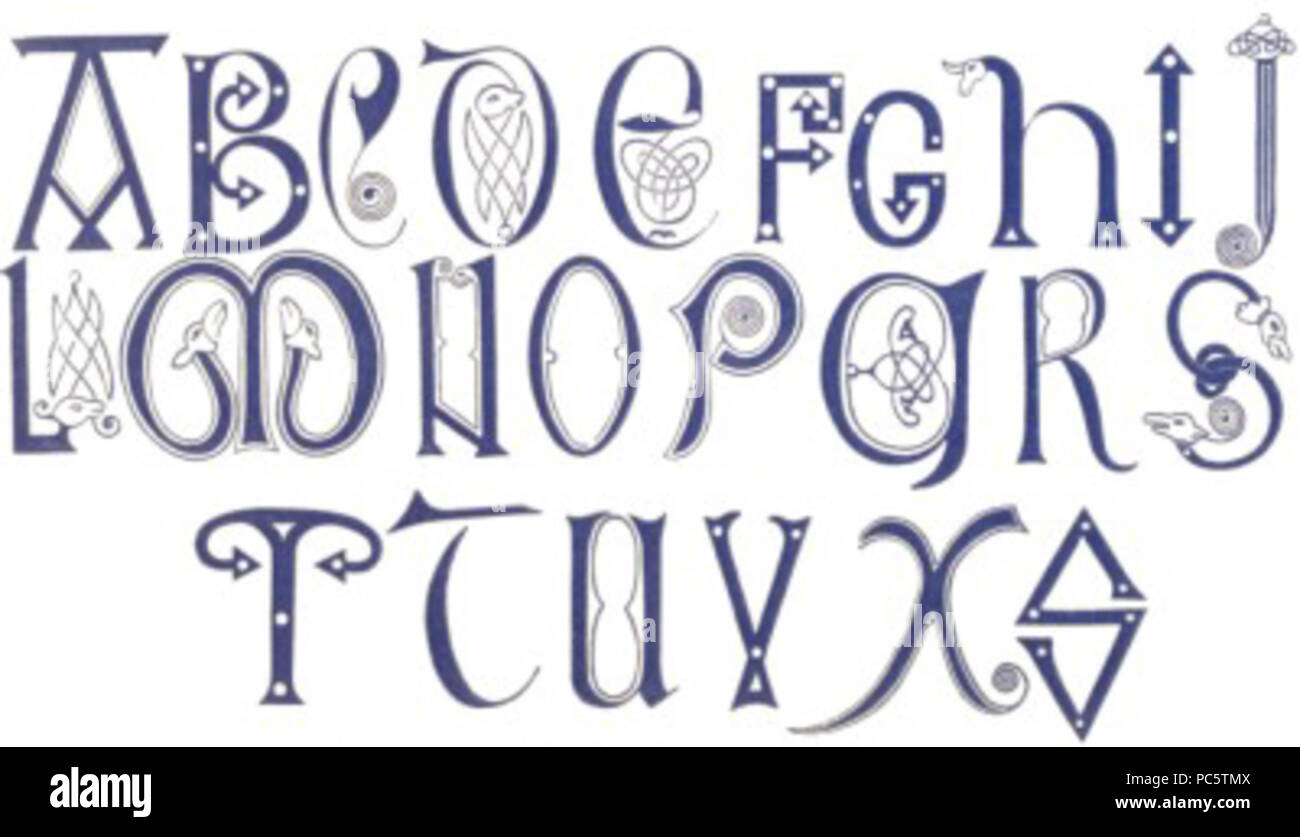 Medieval english alphabet hi-res stock photography and images - Alamy