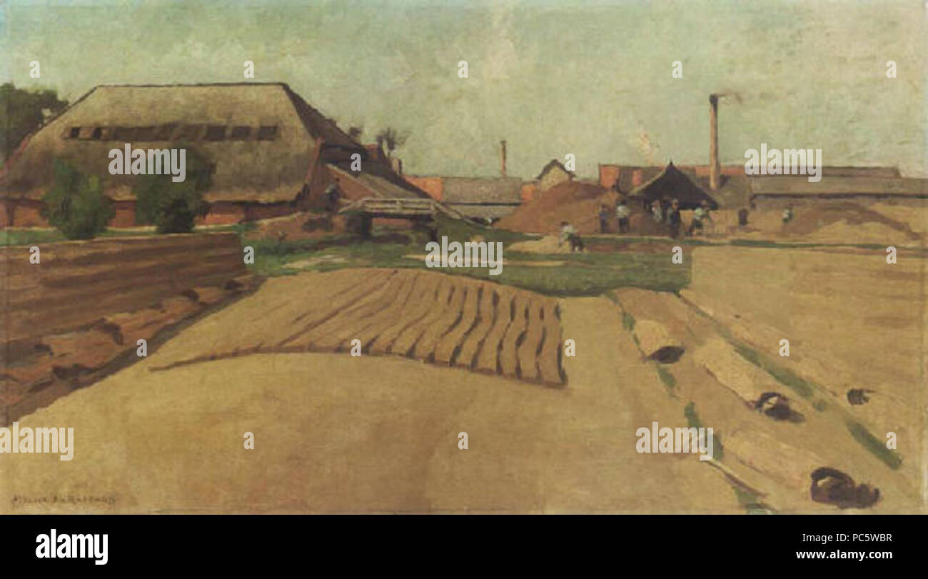 8 Anthon van Rappard 1885 - View of the Ruimzicht brickyard, Jutphaas ...