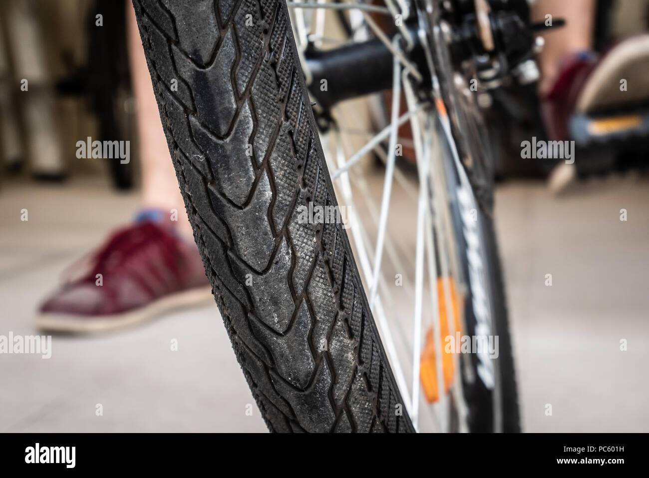 Bicycle tyre hi-res stock photography and images - Alamy