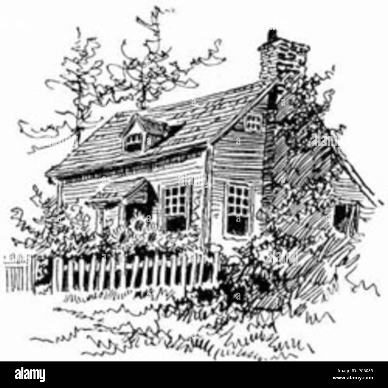 Countryside cottage Cut Out Stock Images & Pictures - Alamy