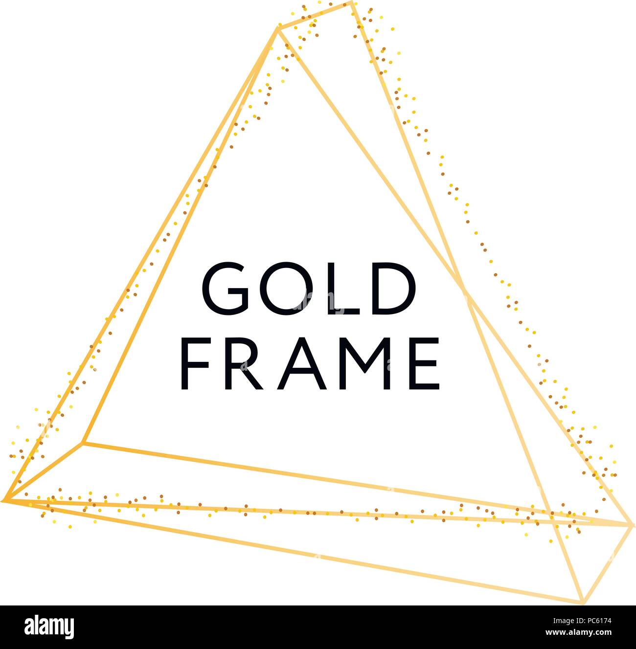 Vector geometric decorative frame triangle hi-res stock photography and ...