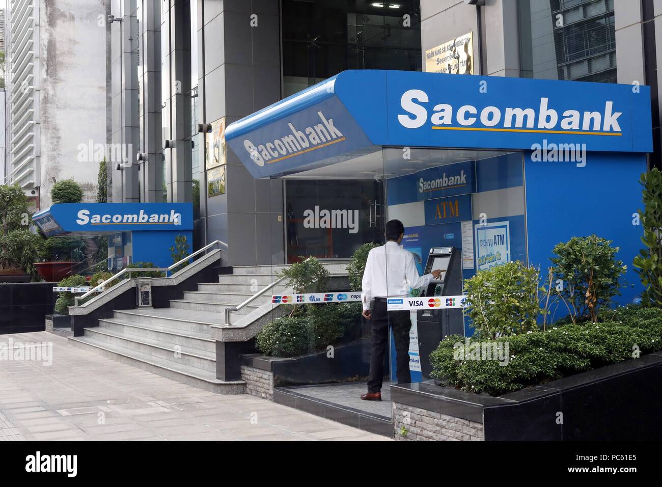 Sacombank ATM machine. Ho Chi Minh City. Vietnam. | usage worldwide ...