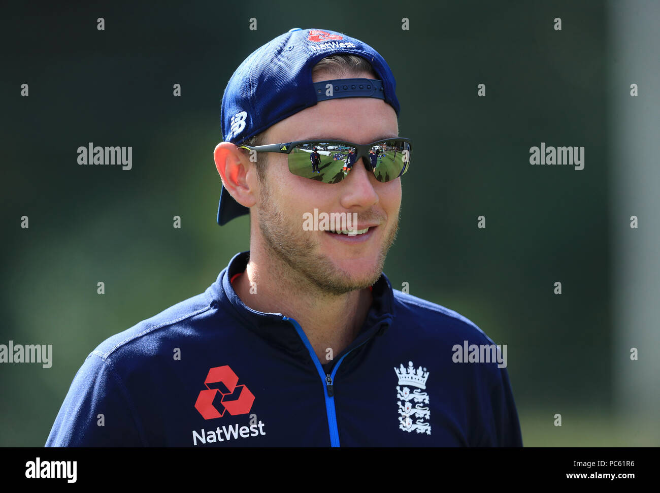 England's Stuart Broad during a nets session at Edgbaston, Birmingham ...
