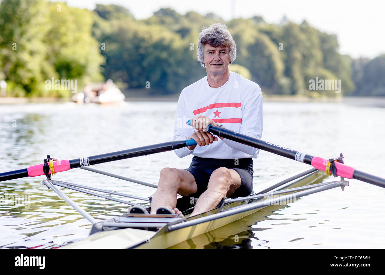 25 July 2018, Germany, Luebeck: The five-time rowing world champion ...