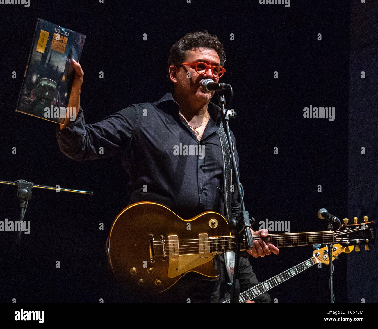 Trieste, Italy, 31 July 2018. Mike Sponza in concert presenting his new ...