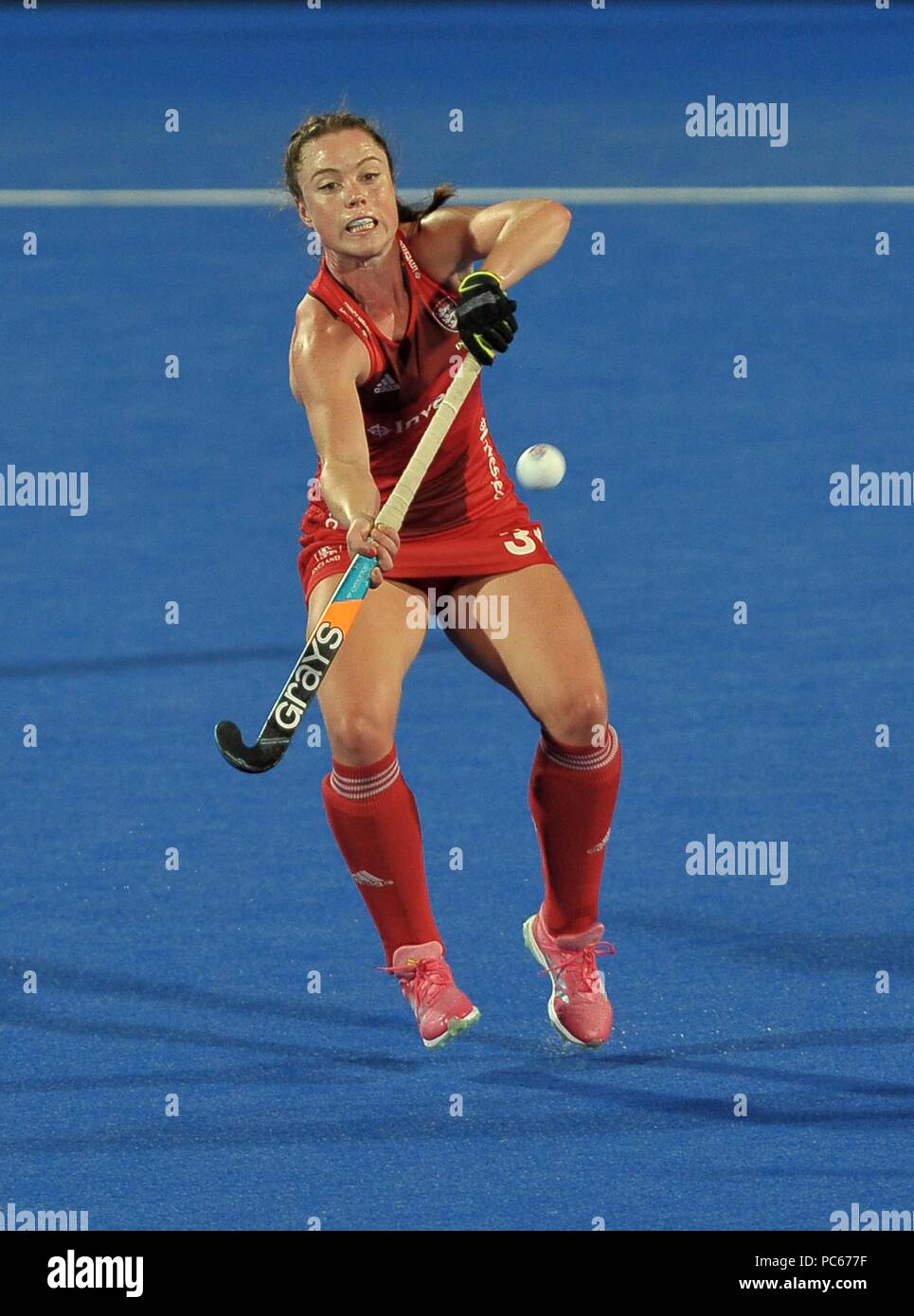 London, UK. 31st July 2018. Grace Balsdon (ENG). England V Korea. Match ...