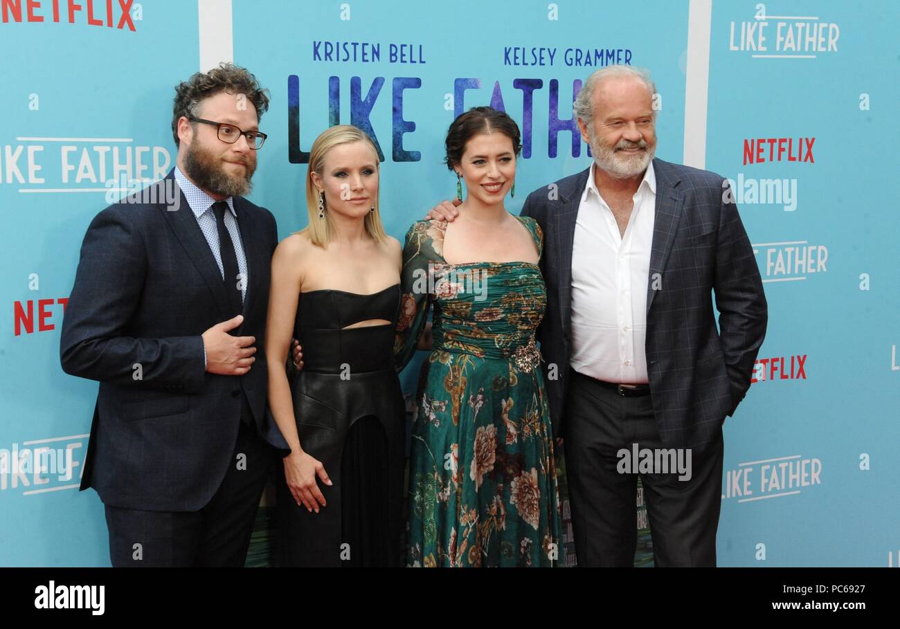 Los Angeles, CA, USA. 31st July, 2018. Seth Rogen, Kristen Bell, Lauren ...
