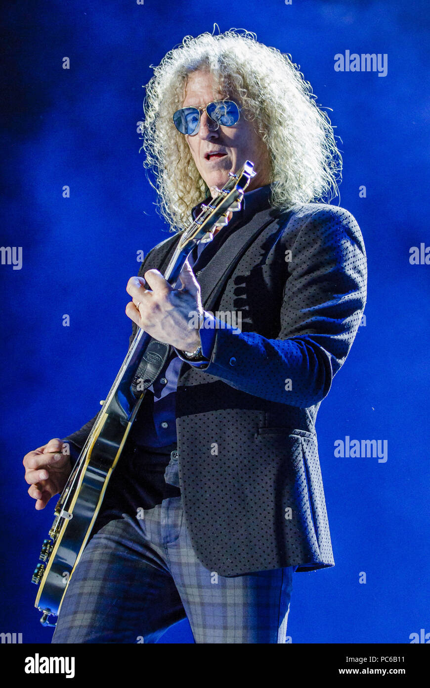 San Diego, California, USA. 1st Aug, 2018. BRUCE WATSON of Foreigner ...