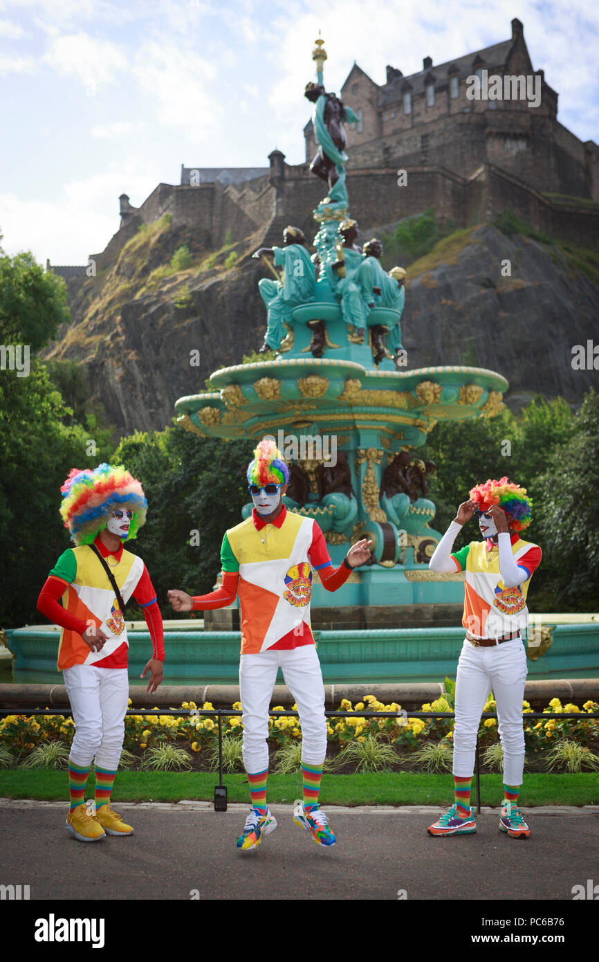 Edinburgh, Scotland. UK. 1 August 2018. Press call Circus as a part of ...