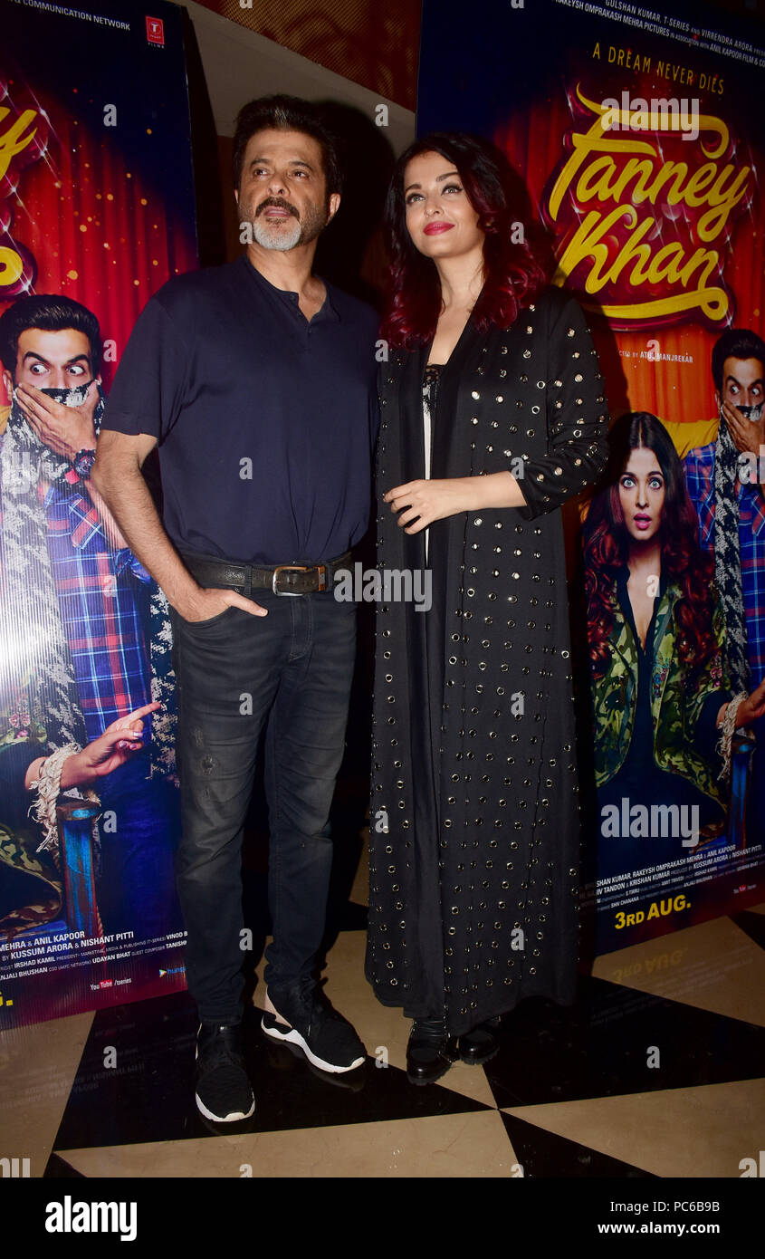Mumbai, India. 31st July, 2018. Indian film actor Anil Kapoor and ...