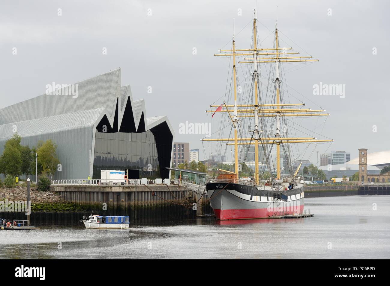 The Glenlee is a steel-hulled three-masted barque berthed at Pointhouse ...