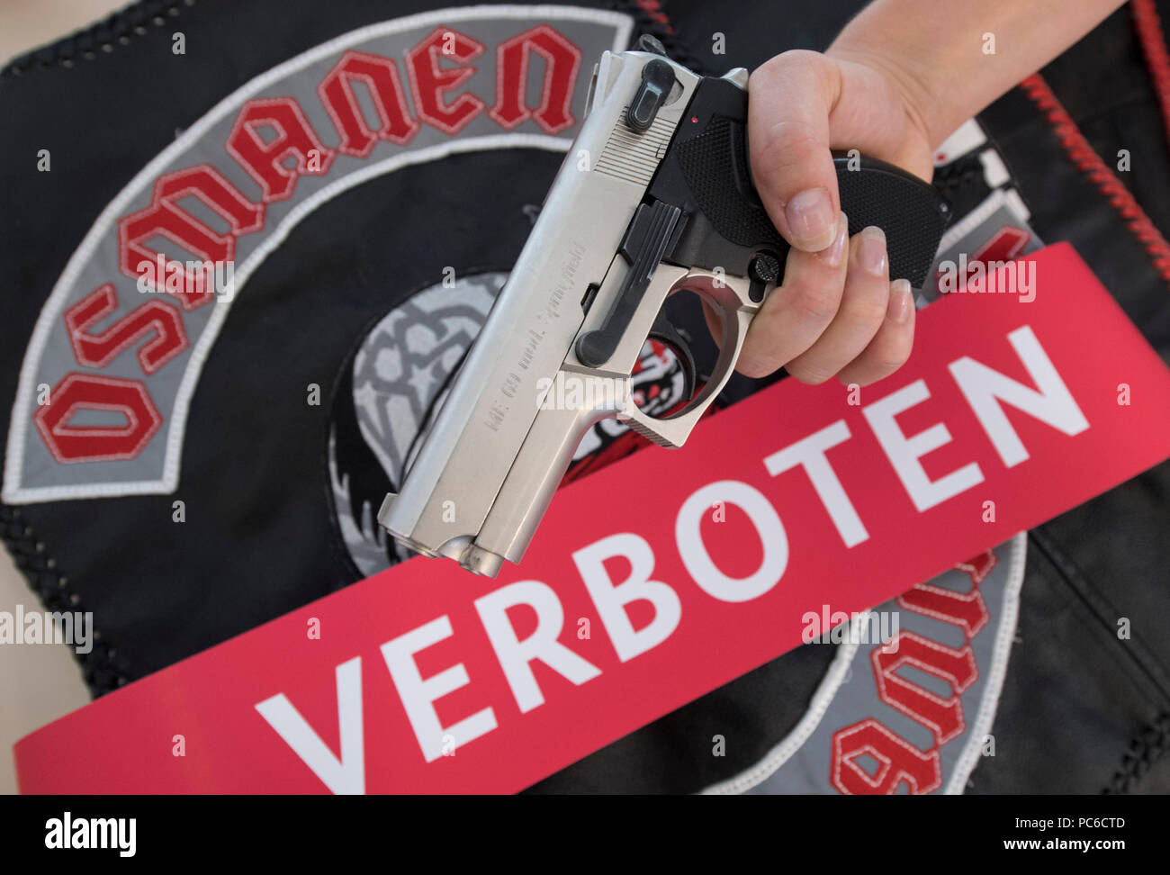 Police banderole hi-res stock photography and images - Alamy