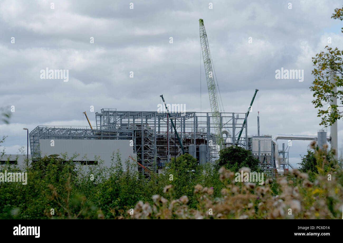 Javelin Park, Gloucestershire UK 1st August 2018. UK Enviroment. Work ...