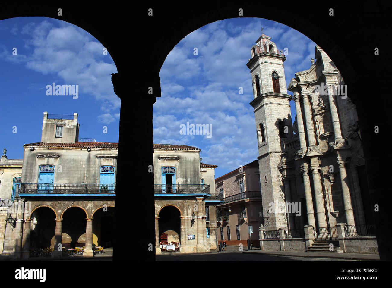 August 1, 2018 - La Habana, La Habana, Cuba - View of the Cathedral ...