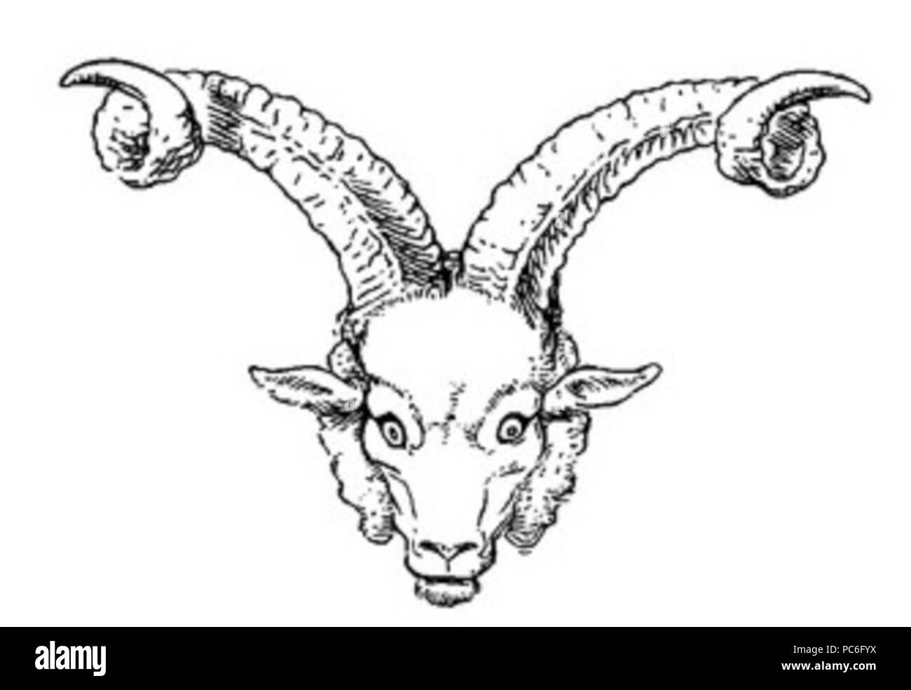Goat Head Clip Art Black And White