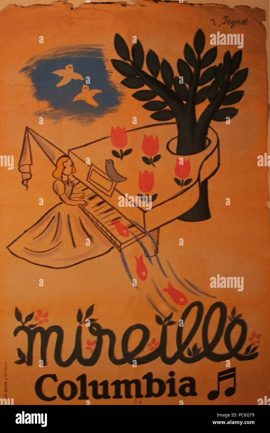 419 Mireille poster columbia Stock Photo - Alamy