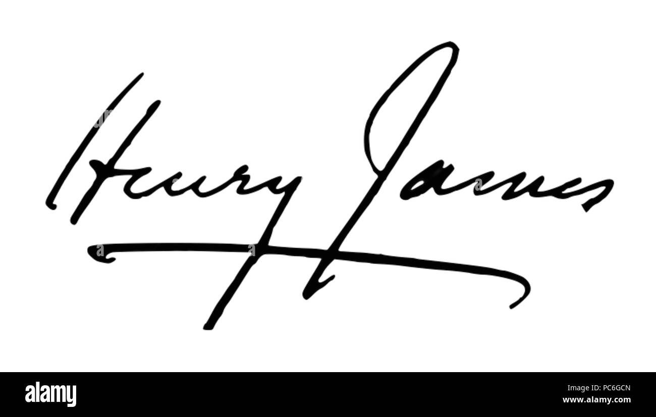 43 Henry James signature (1907 Stock Photo - Alamy