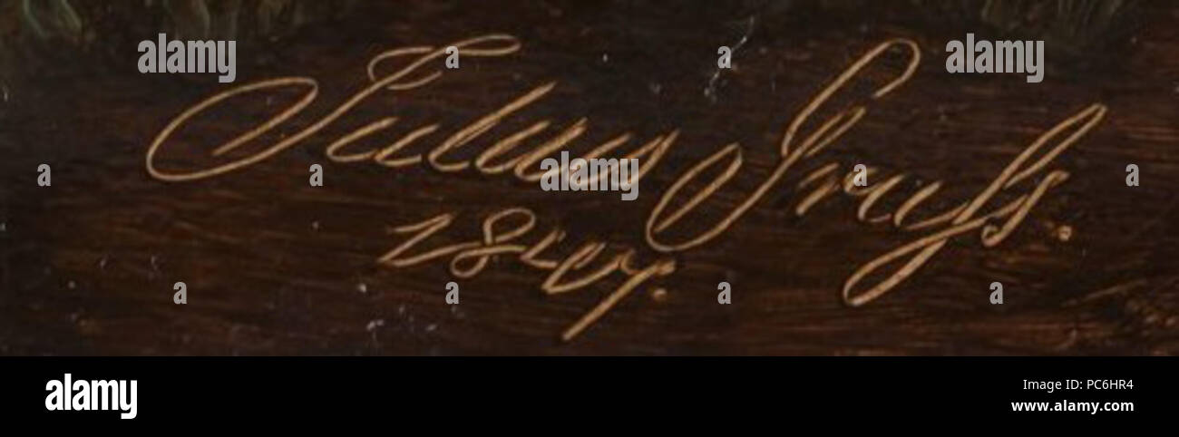 52 Julius Theodor Gruss signatura Stock Photo - Alamy