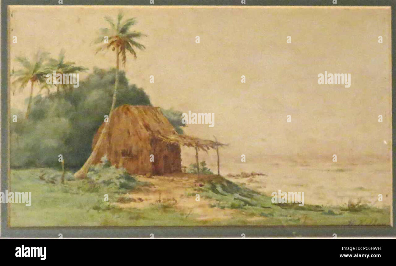 53 Beach Grass Shack by Helen Whitney Kelley, c 1880 Stock Photo - Alamy
