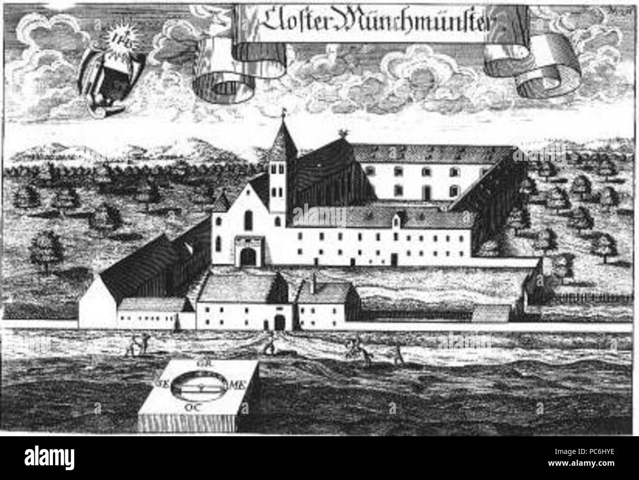 54 Kloster Muenchsmuenster 1701 Michael Wenig Stock Photo - Alamy