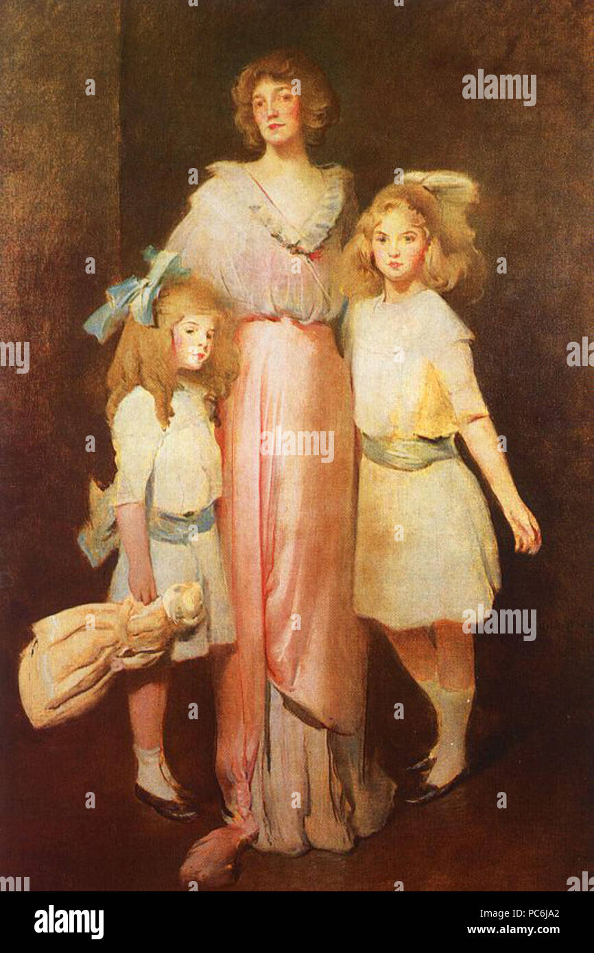 64 Mrs. Daniels with Two Children Stock Photo - Alamy