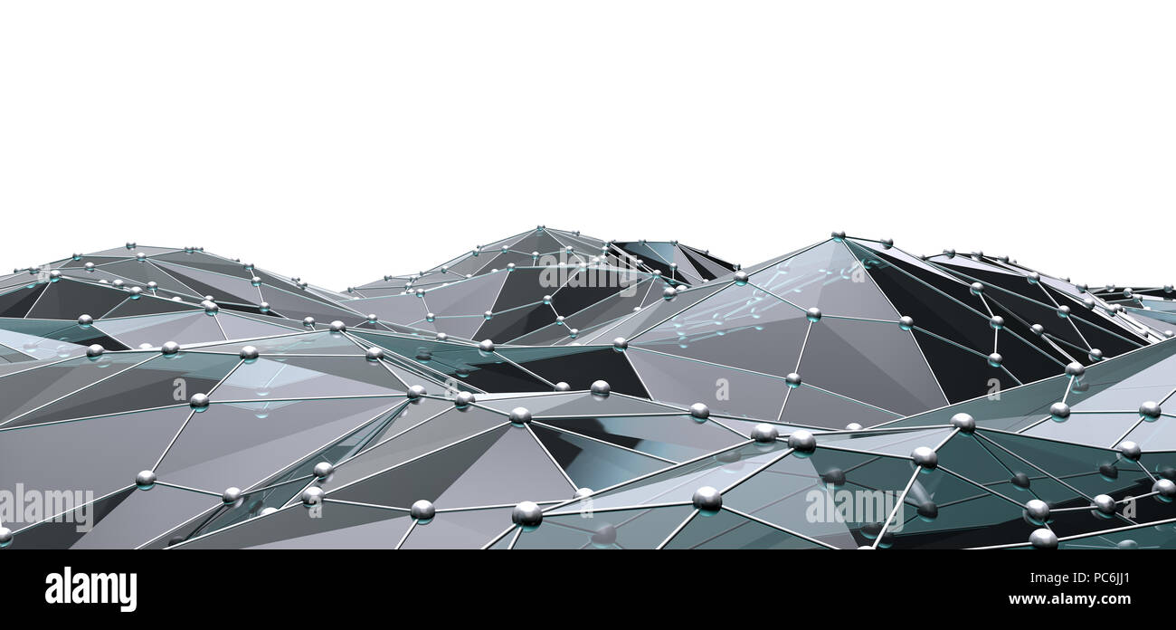 Partner and teamwork business concept with ball structure and mesh or ...