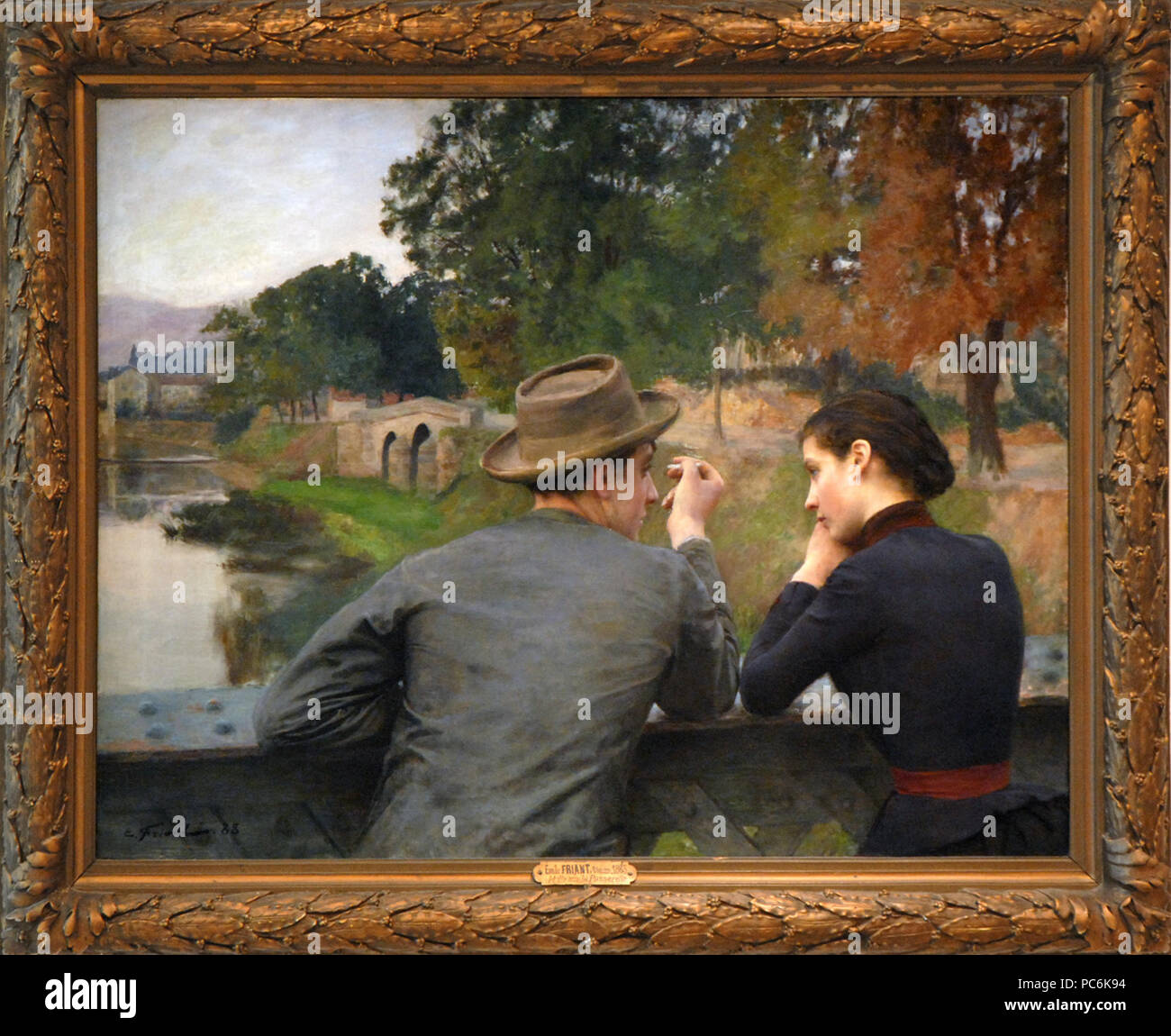 186 Emile Friant Les Amoureux 2 Stock Photo - Alamy