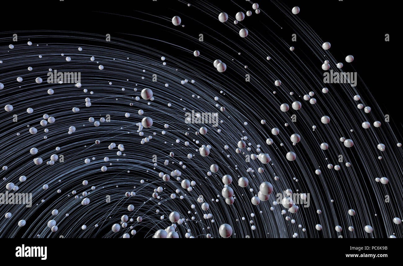 Technology and digital concept 3d illustration.Internet and science ...