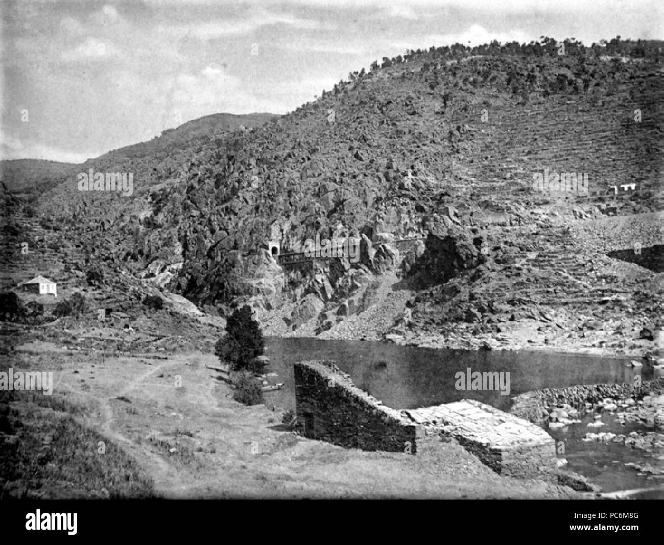 Depiction of bridge Black and White Stock Photos & Images - Alamy