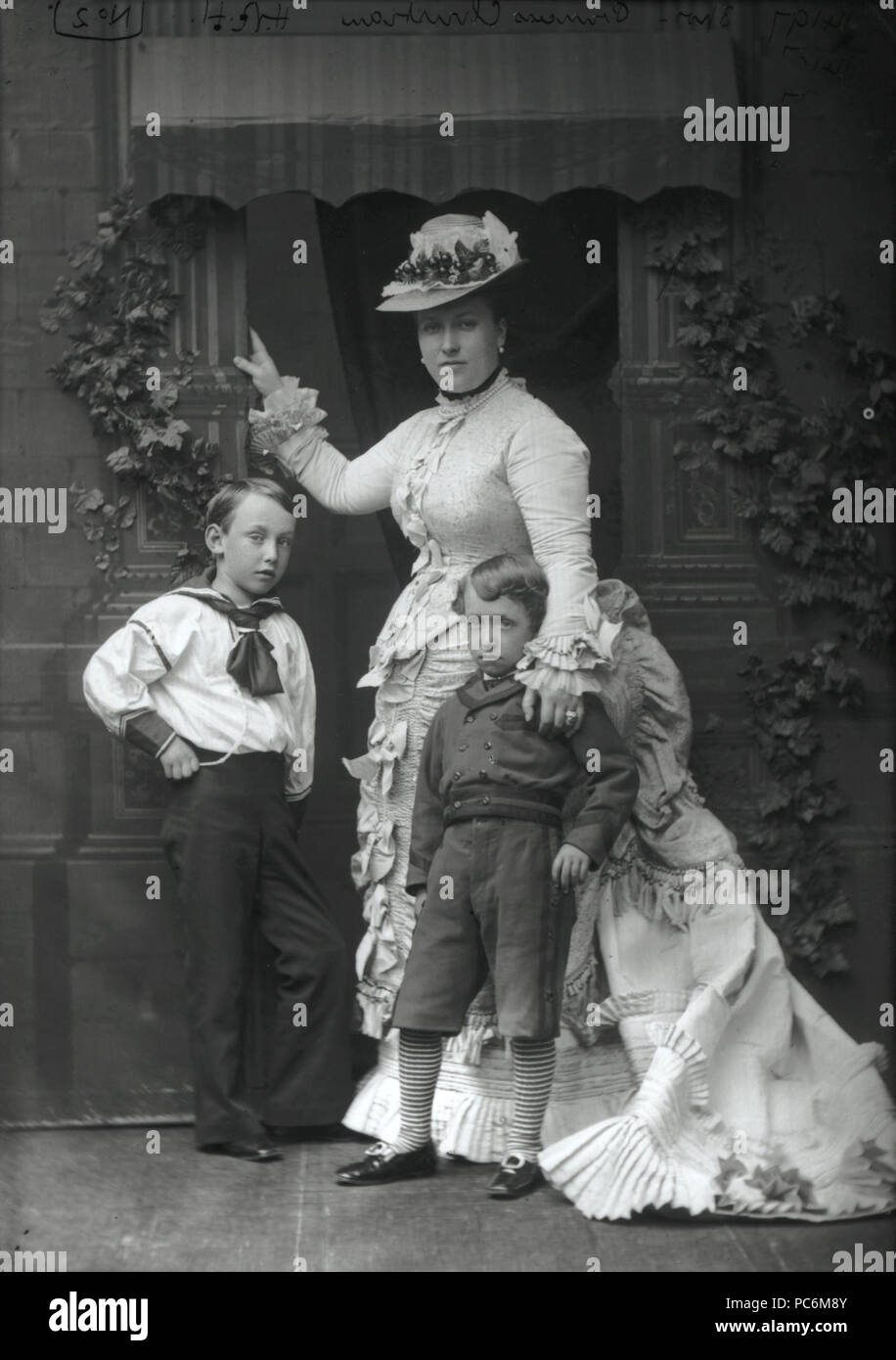 75 Princess Helena Augusta Victoria of Schleswig-Holstein with her two ...