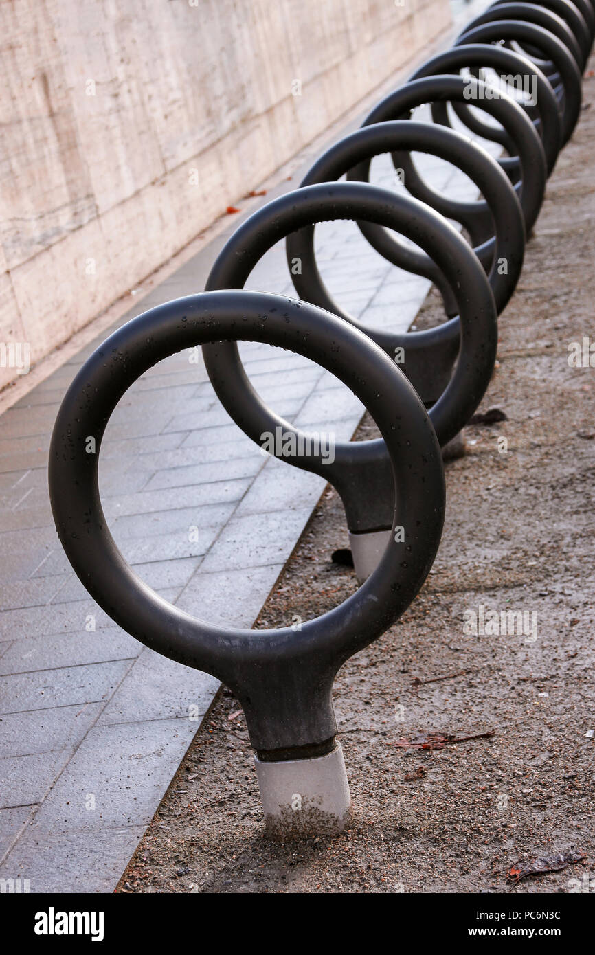 Architectural elements rings on the streets of Budapest, Hungary Stock ...