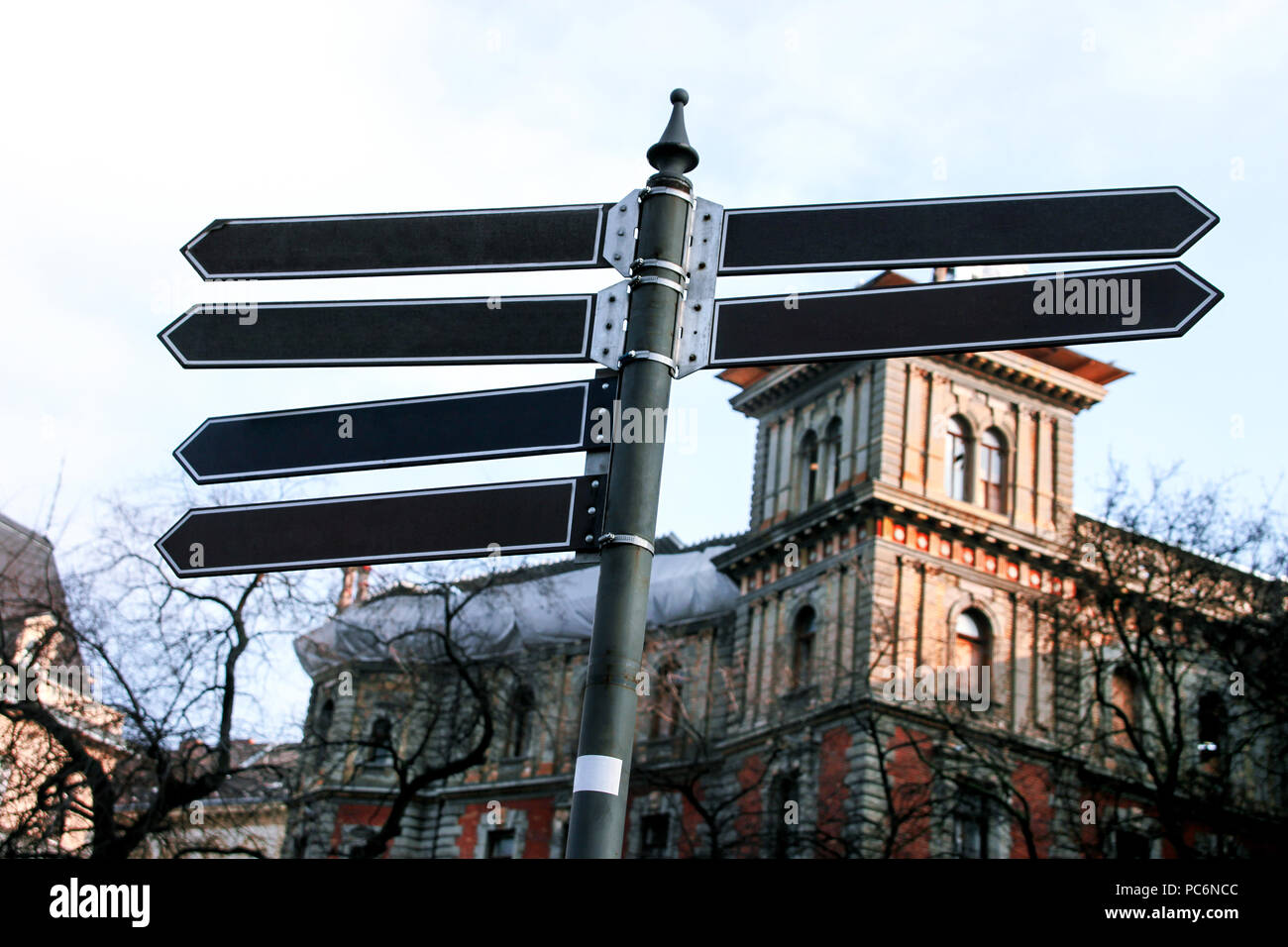 Street signs in Budapest, Hungary Stock Photo - Alamy