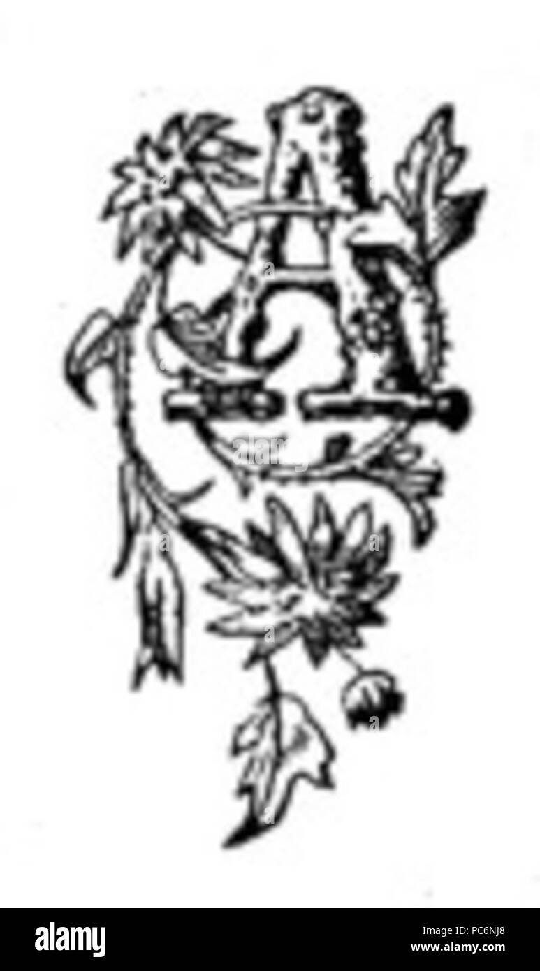 Letter vintage antique Black and White Stock Photos & Images - Alamy